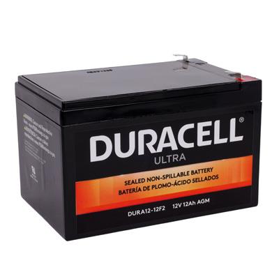 Duracell Ultra 12V 12AH AGM SLA Battery SLA12-12F2 with F2 Terminals ...